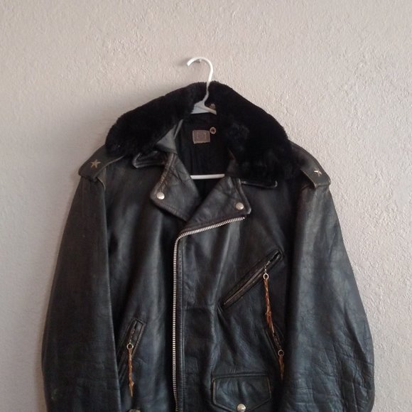 Beck | Jackets & Coats | Vintage 95s Beck Leather Motorcycle Jacket ...